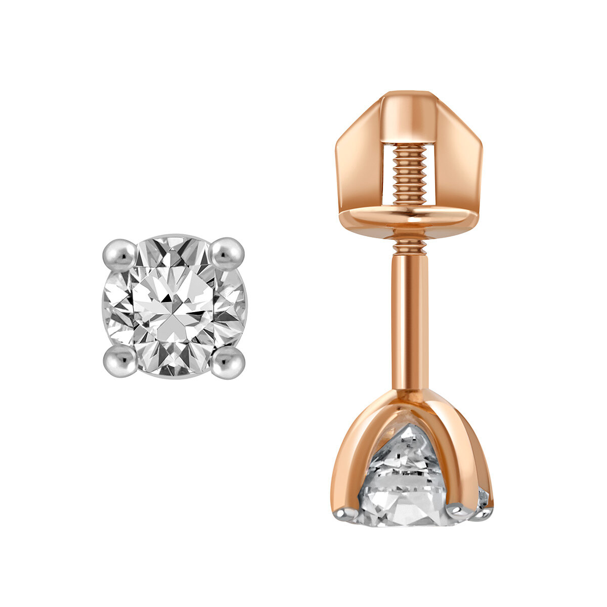 Серьги, золото, 585 проба