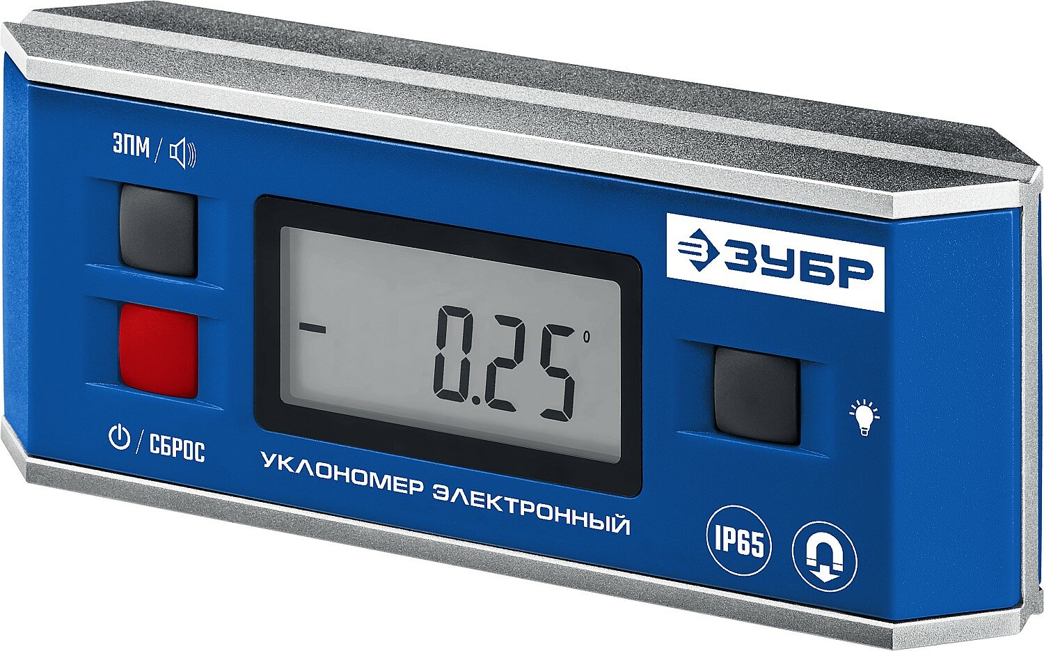 ЗУБР мини, 0 - 90°, ±0.05°, электронный уровень-уклономер, Профессионал (34745)