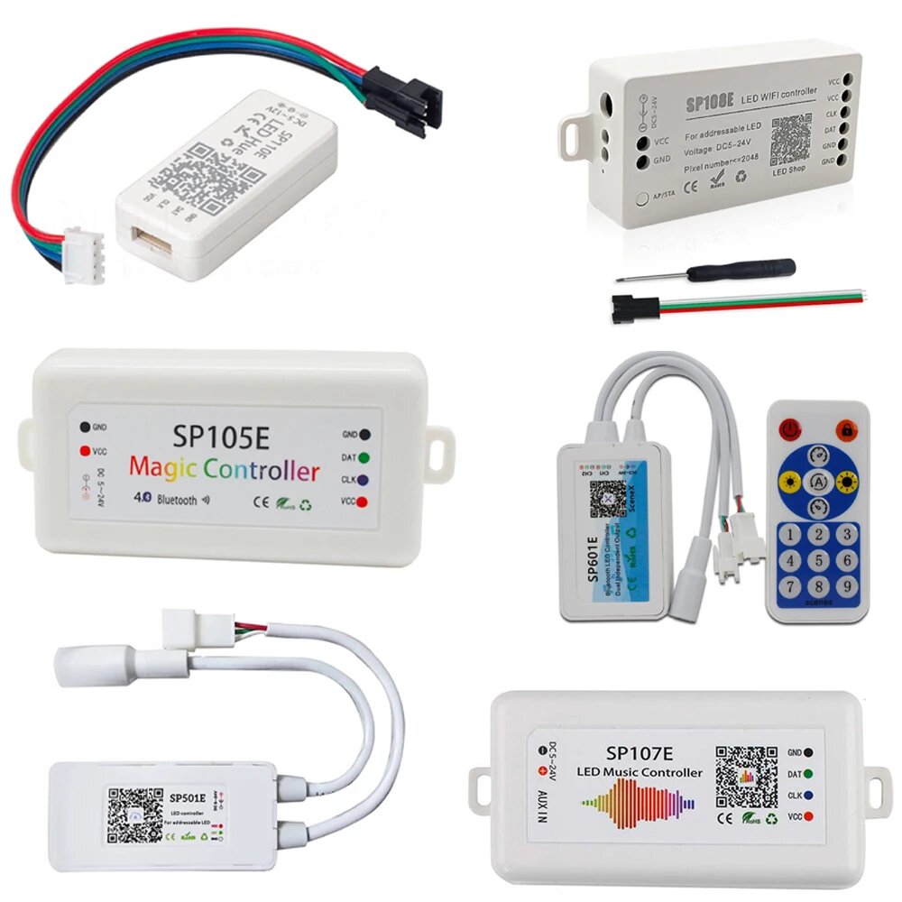 RGB контроллер CHTPON для светодиодных лент WS2812B SP107E