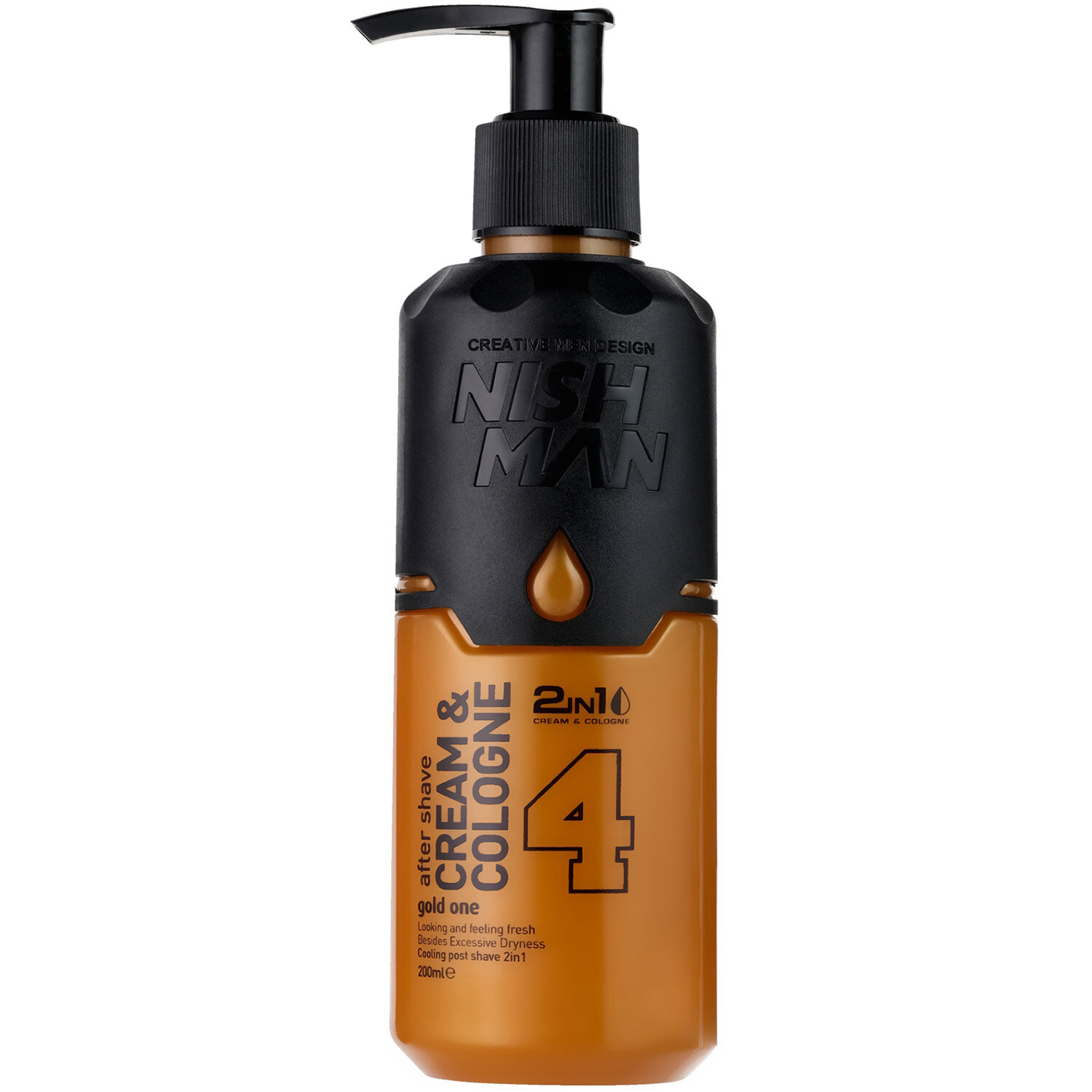 Крем после бритья NISHMAN AFTER SHAVE CREAM + COLOGNE 2in1 (Аромат: GOLD ONE), 200 мл
