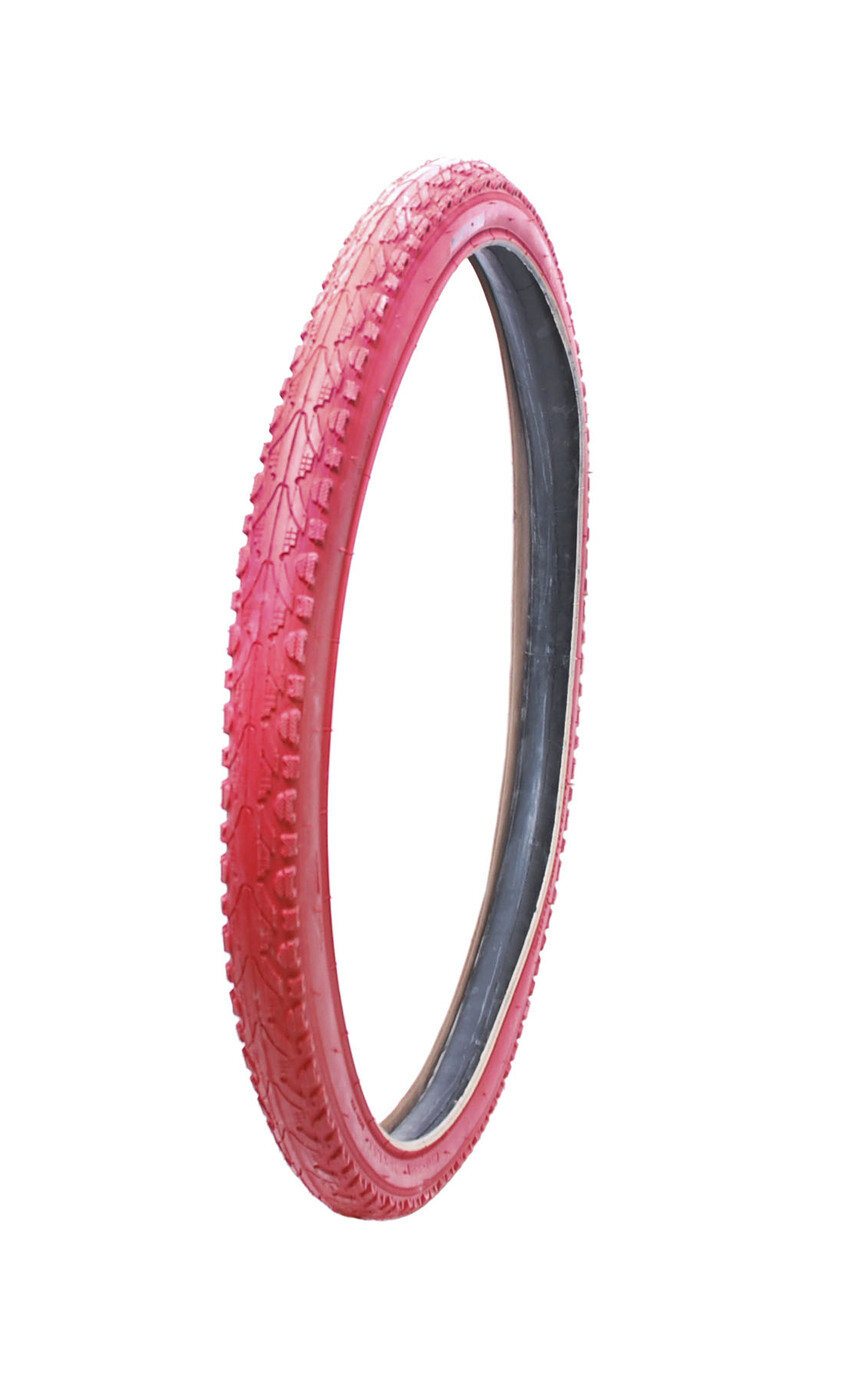 Велопокрышка 26"х1.95 KENDA K935 KHAN (50-559), полуслик, красная.