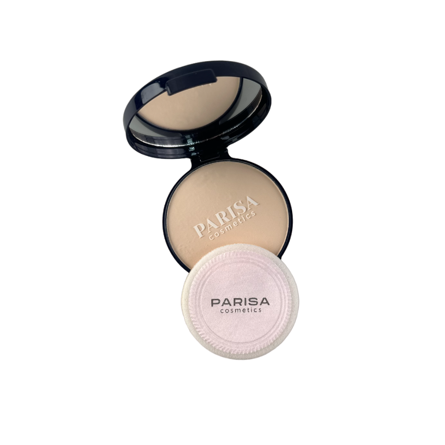 Пудра для лица компактная Parisa, тон 6 бледный бежевый, 12 г