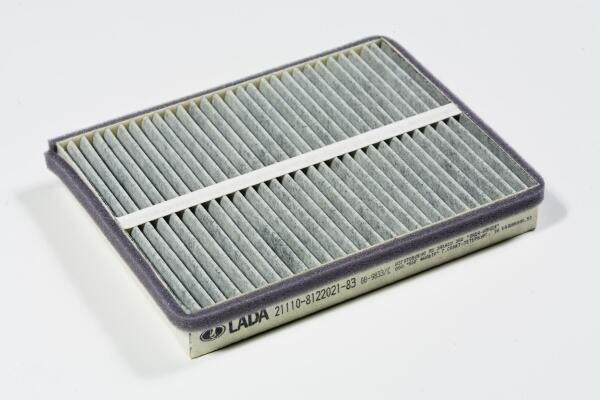 Фильтр салонный для Лада 110 (после 01.09.03 г. в.), Приора (без кондиционера ) - угольный