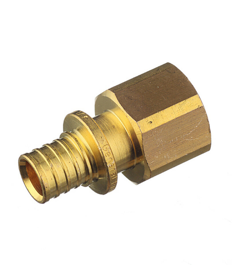 Соединитель прямой 16 мм х 1/2 ВР(г) латунный
