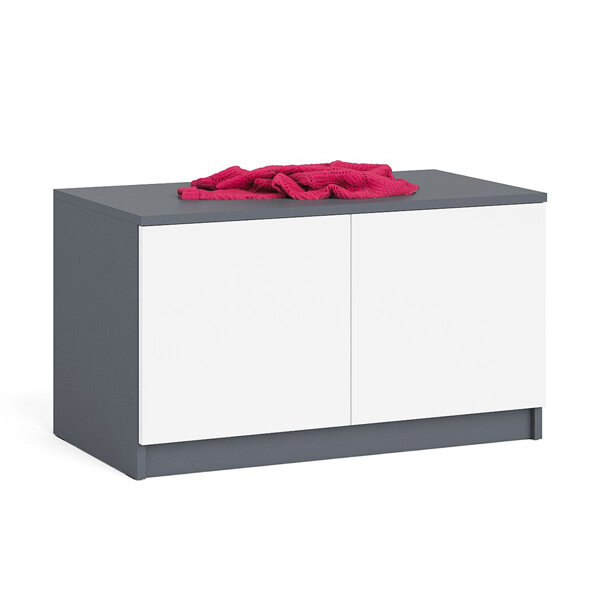 Тумба/антресоль Мори МА900.1, цвет графит/белый