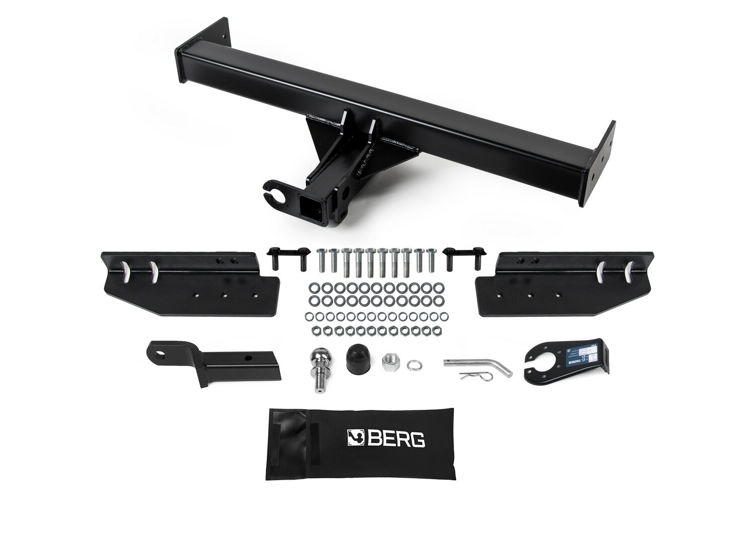 Фаркоп с электр. Smart, JAC T6 2018-н. в, шар E, 3500/120 кг, F.1413.002, Berg (паспорт, сертификат)