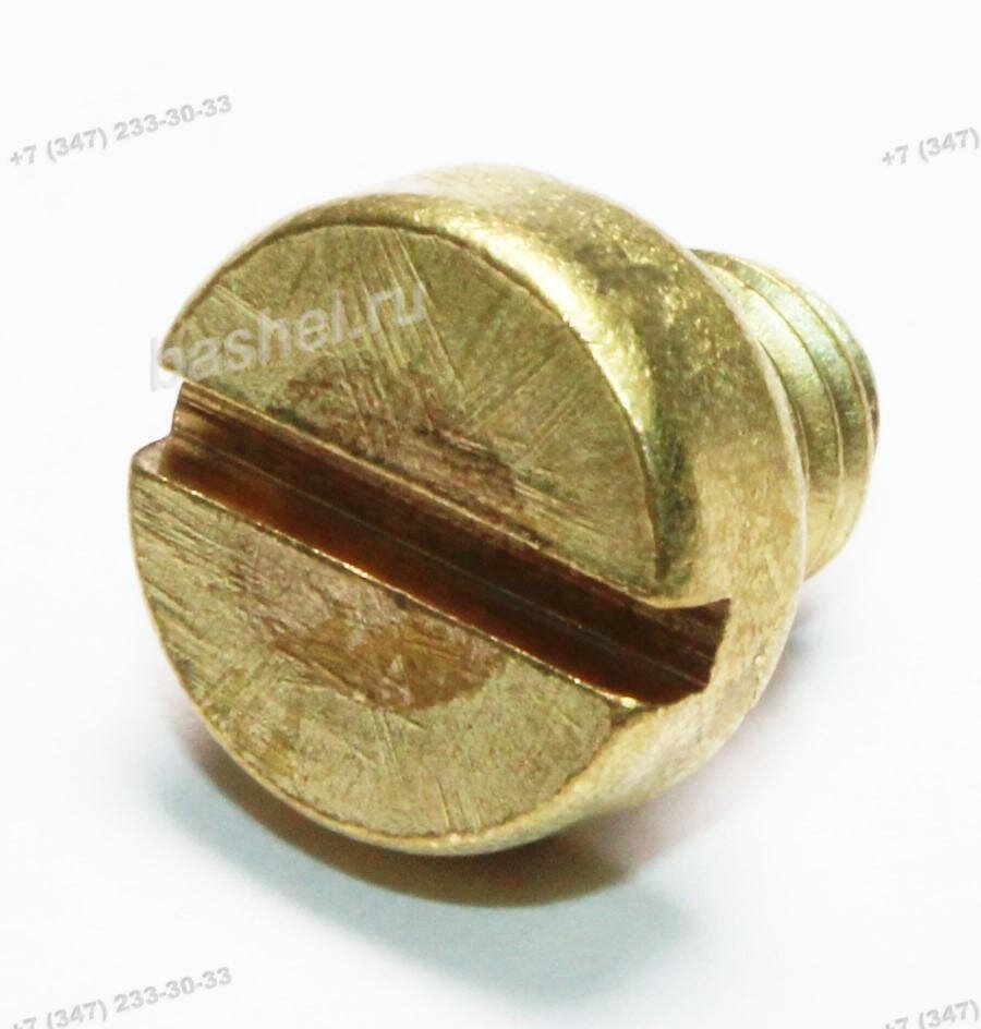 Винт М6х6 DIN 84 латунь