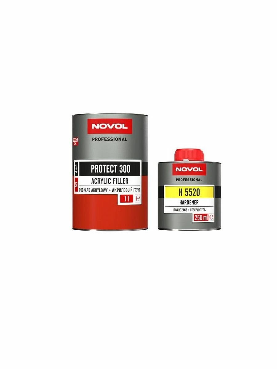 Грунт акриловый Protect 300 MS 4+1 белый, уп. 1л+0,25л