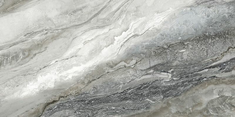 Керамогранит Delacora "Simphony" 12х60 см, серый, матовый, ректифиц, для стен, PEI IV