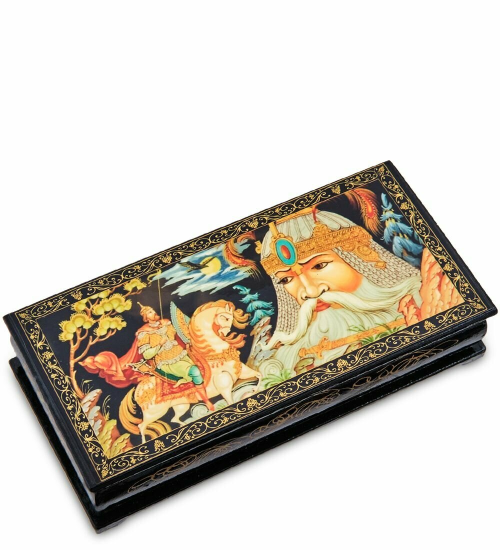 Шкатулка-купюрница в технике декупаж (8х17х4)