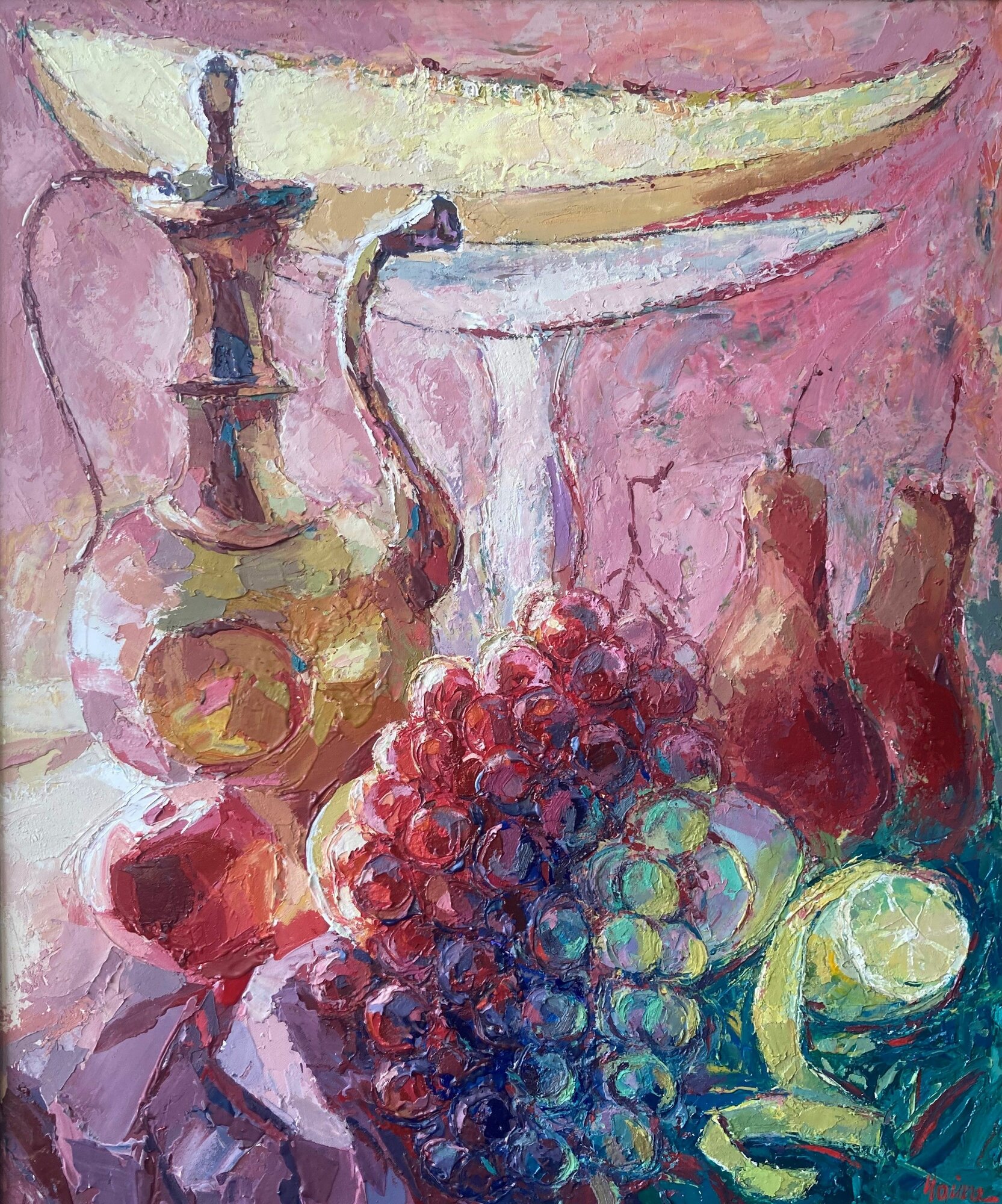 ART-Salon at Oktyabrskaya "Натюрморт с восточным кувшином", 60х50 см, холст, масло, авторская работа