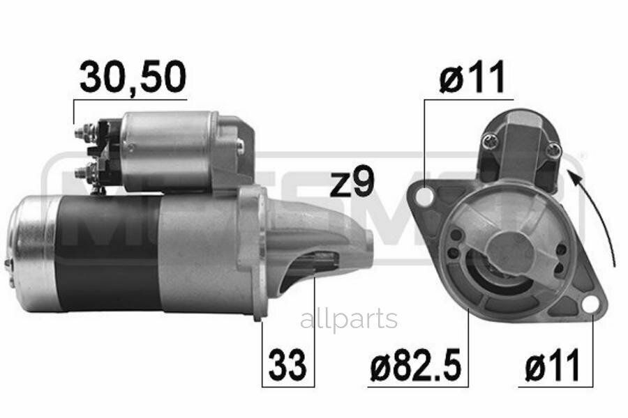 ERA 220929 Стартер NISSAN/SUBARU 1.4кВт