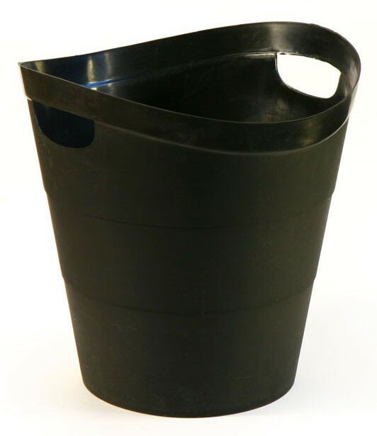 Корзина для бумаг Buro круглая 14л. пластик черный