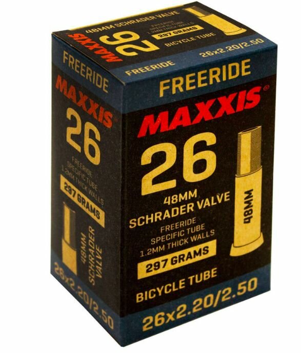 Велокамера MAXXIS FREERIDE 26X2.2-2.5L 1.2 авто ниппель