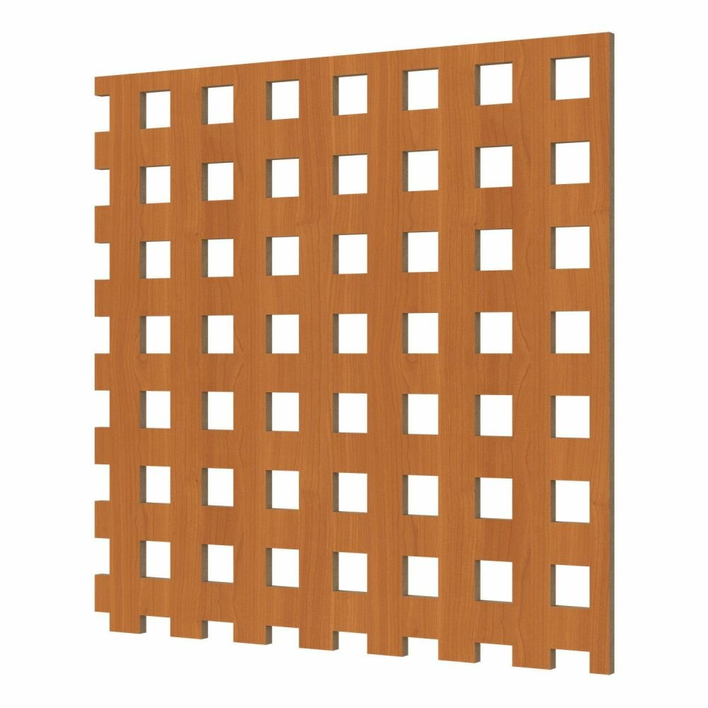 Перфорированная Панель Cosca Квадро 10-20 ХДФ Вишня В2070хШ930 мм / Коска