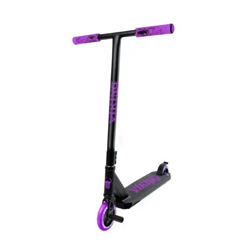 Самокат Haevner VIKING черный/фиолетовый, HIC, 100мм, AL, пега