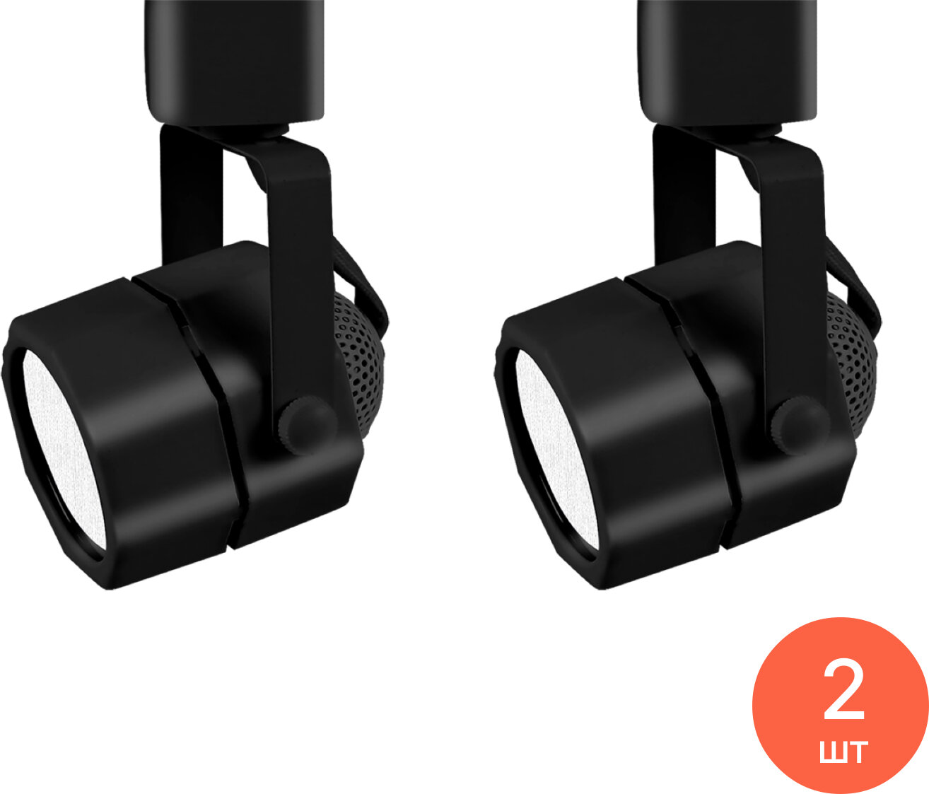 Трековый светильник Jazzway / Джазвей PTR 25 светодиодный, GU10 BL 230V IP20, черный 60x95x140мм, 5037939 / осветительные приборы (комплект из 2 шт)