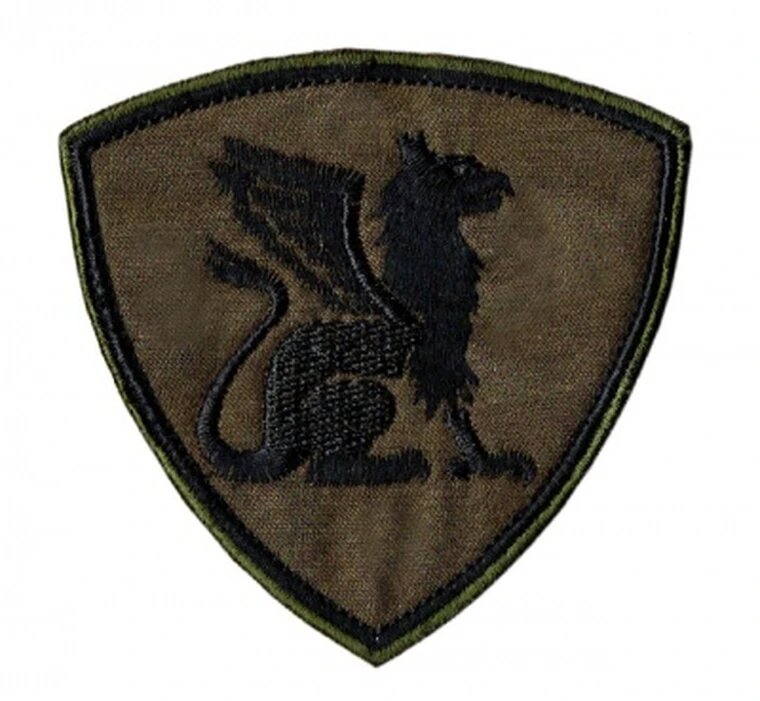 Шеврон Внутренних Войск МВД "грифон", вышивка, кант зеленый, военная форма нашивки