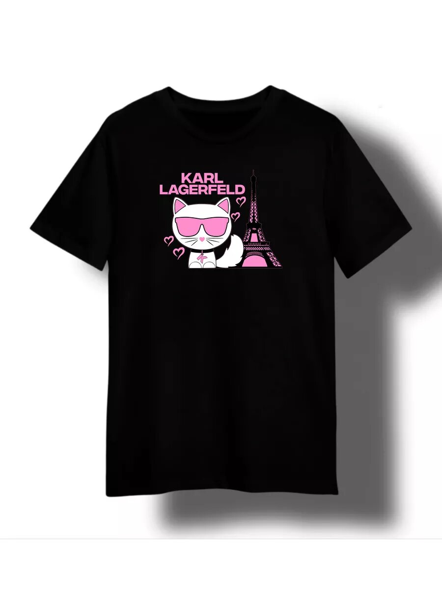 Футболка karl lagerfeld кот