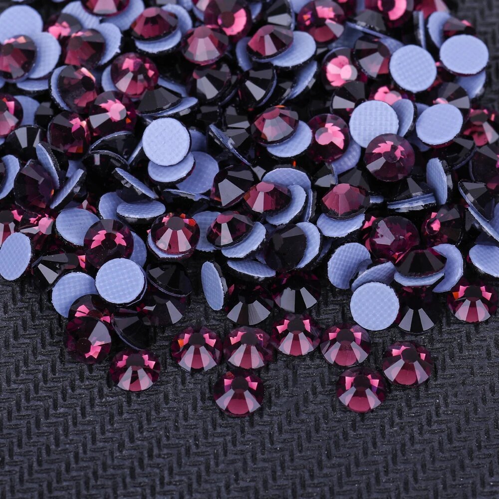 Стразы стеклянные фиолетовые Amethyst SS20, 1440 шт