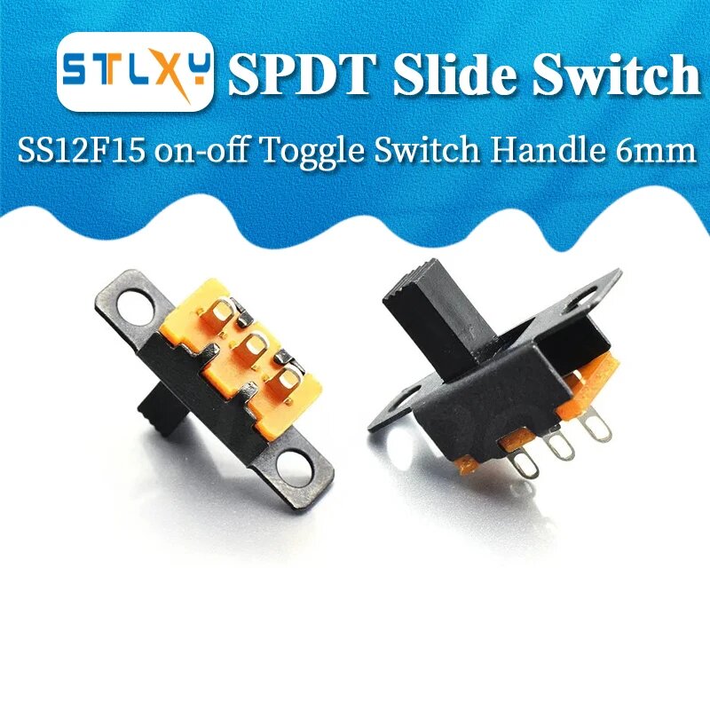 Переключатели Stlxy 20шт черный пластик 0,5А 50В