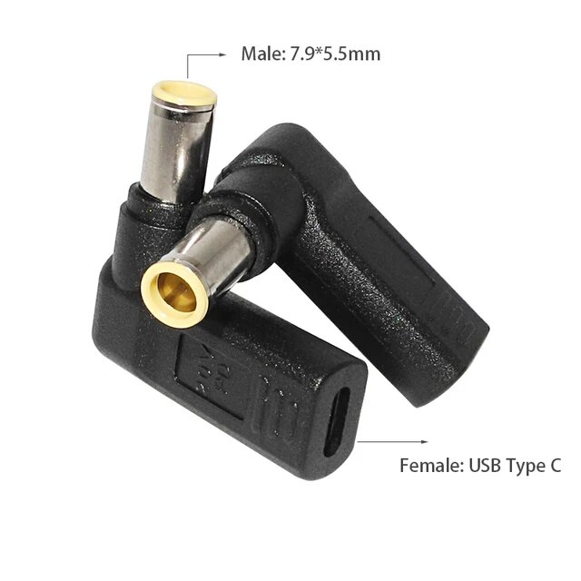 Geris Power Универсальный переходник USB-C / DC для ноутбуков Asus, HP, Lenovo 7.9-5.5mm