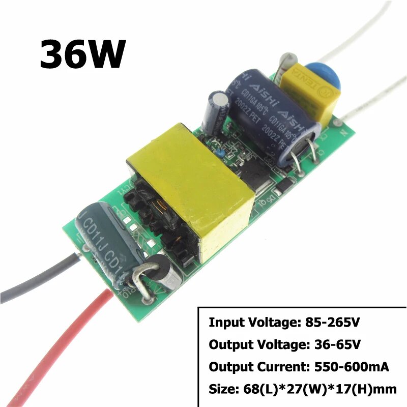 Светодиодный драйвер QINGYING 20-60 Вт 36W, 1 Piece