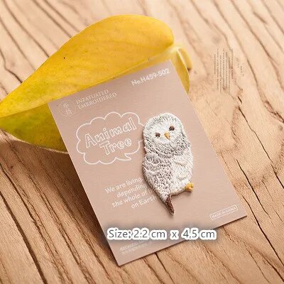 Нашивки AHYONNIEX Мини-вышивка животные one owl