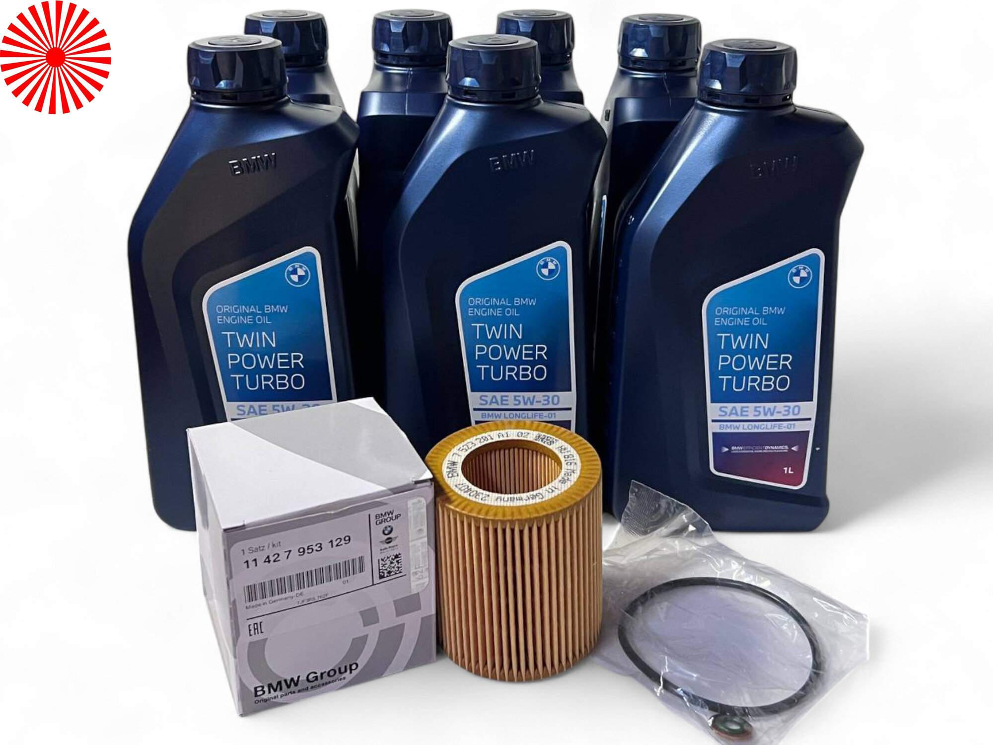 Моторное масло BMW LL01 5W-30 7L + масляный фильтр 11427953129