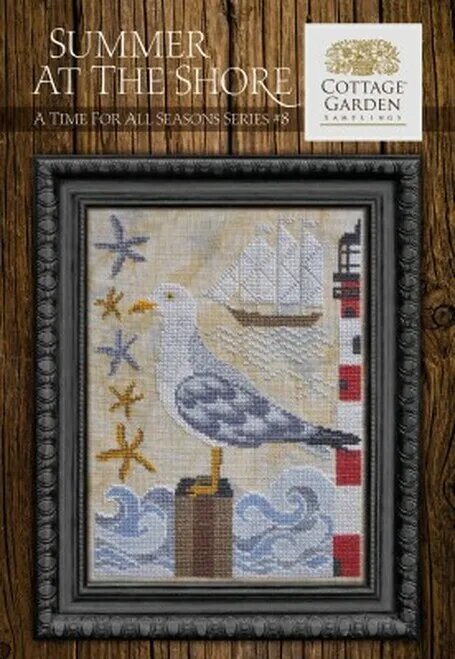 Набор для вышивки крестом "Summer at the Shore" 16CT, темно-синий
