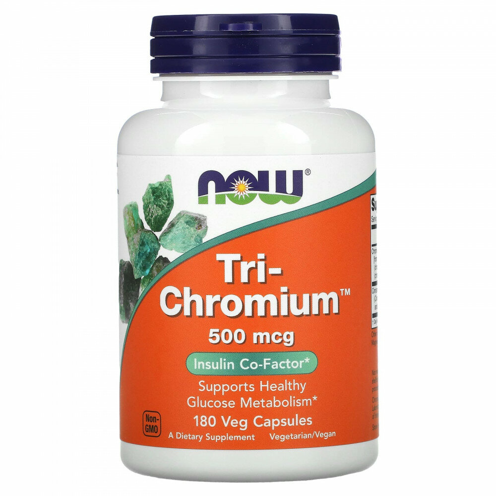 NOW Foods, Tri-Chromium™, 180 растительных капсул