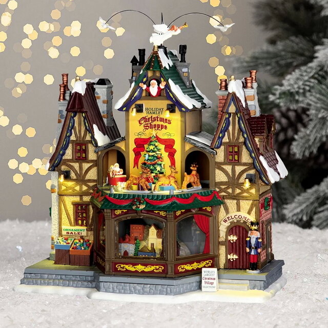 Композиция Рождественский магазинчик, 32*30 см, музыка, движение, подсветка, Lemax, 55026-lemax