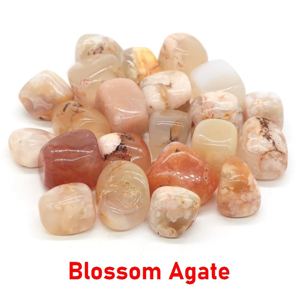 Кристаллы малахита, бирюзы и кварца для аквариума Бежевый, 100g, Blossom Agate