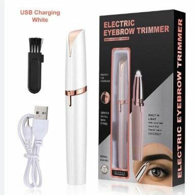 Устройство для удаления волос на лице и триммер для бровей, карманный размер, безболезненная машина для удаления волос на лице, безупречные брови, машинка для удаления волос на бровях, электробритва для женщин, работающая от аккумулятора