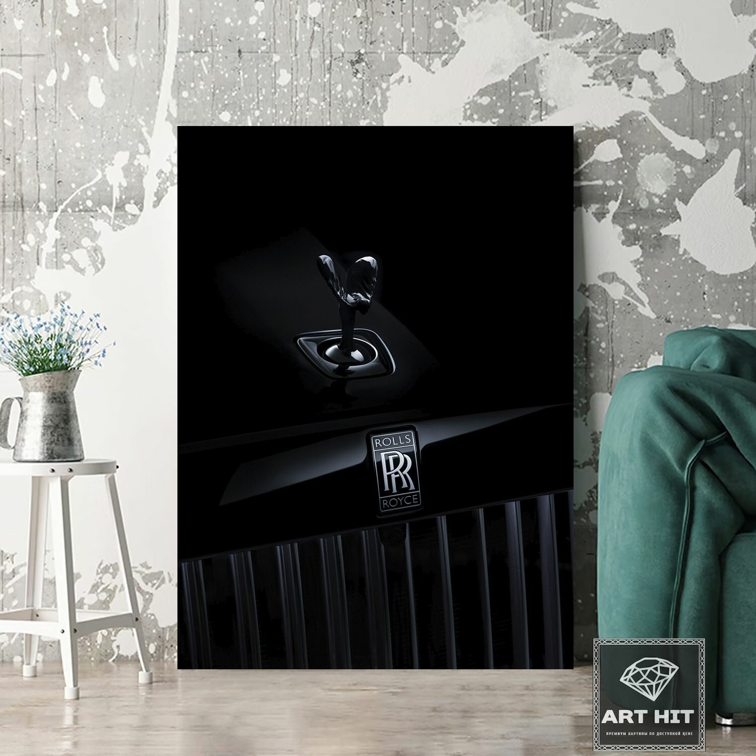 Постер на стену авто, картина на холсте, 60х80 см.