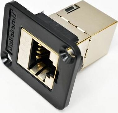 Соединитель SWITCHCRAFT EHRJ45P5ES EH, Кат 5e, экранированный, на панель, винтами, 1 шт