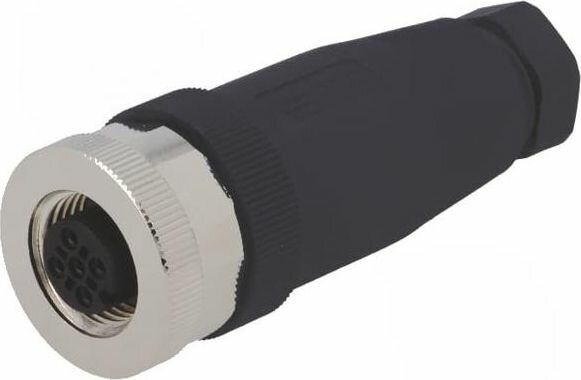 Разъем TE Connectivity T4110001041-000 Вилка M12 PIN 4 "мама" код A-DeviceNet / CANopen на провод 1 шт