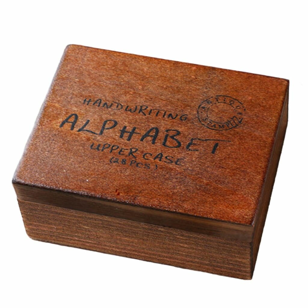 28 шт. Винтажные деревянные резинки для штампов с буквами и цифрами