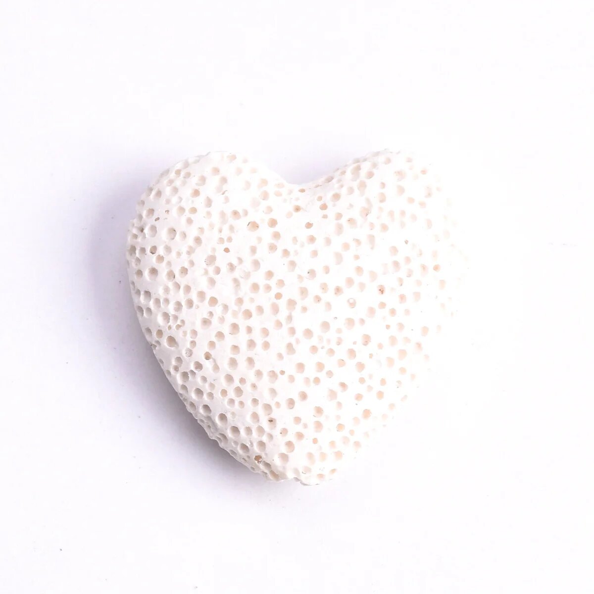 Натуральный вулканический лавовый камень в форме сердца, бусины, 5 шт, 20x8 мм, 26x8 мм White