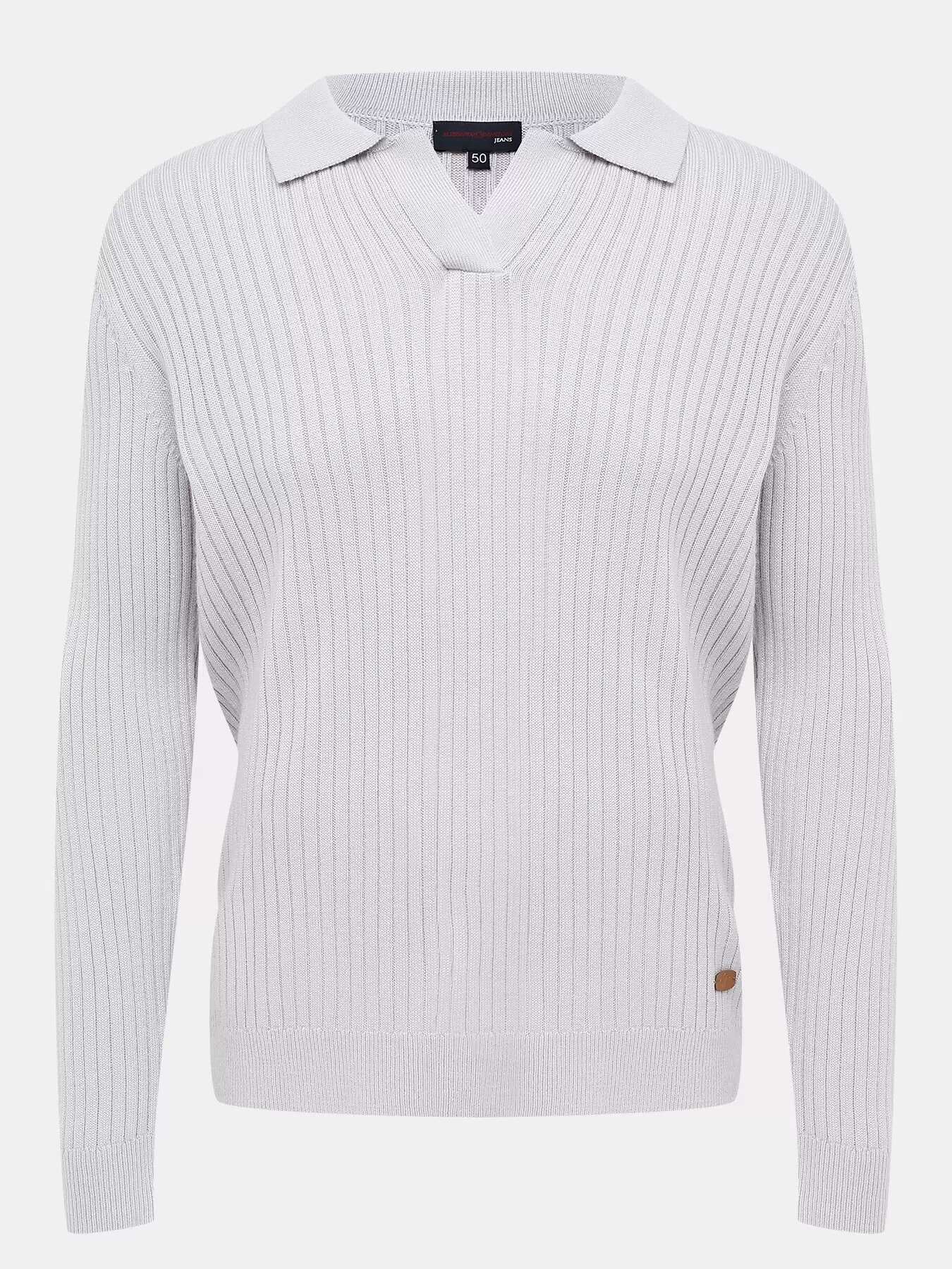 Джемпер Alessandro Manzoni Jeans, размер 58, серый, фиолетовый