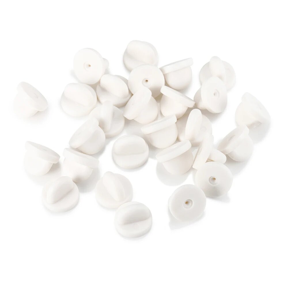 Булавки для значков BERICHHA 50 шт Белый, White
