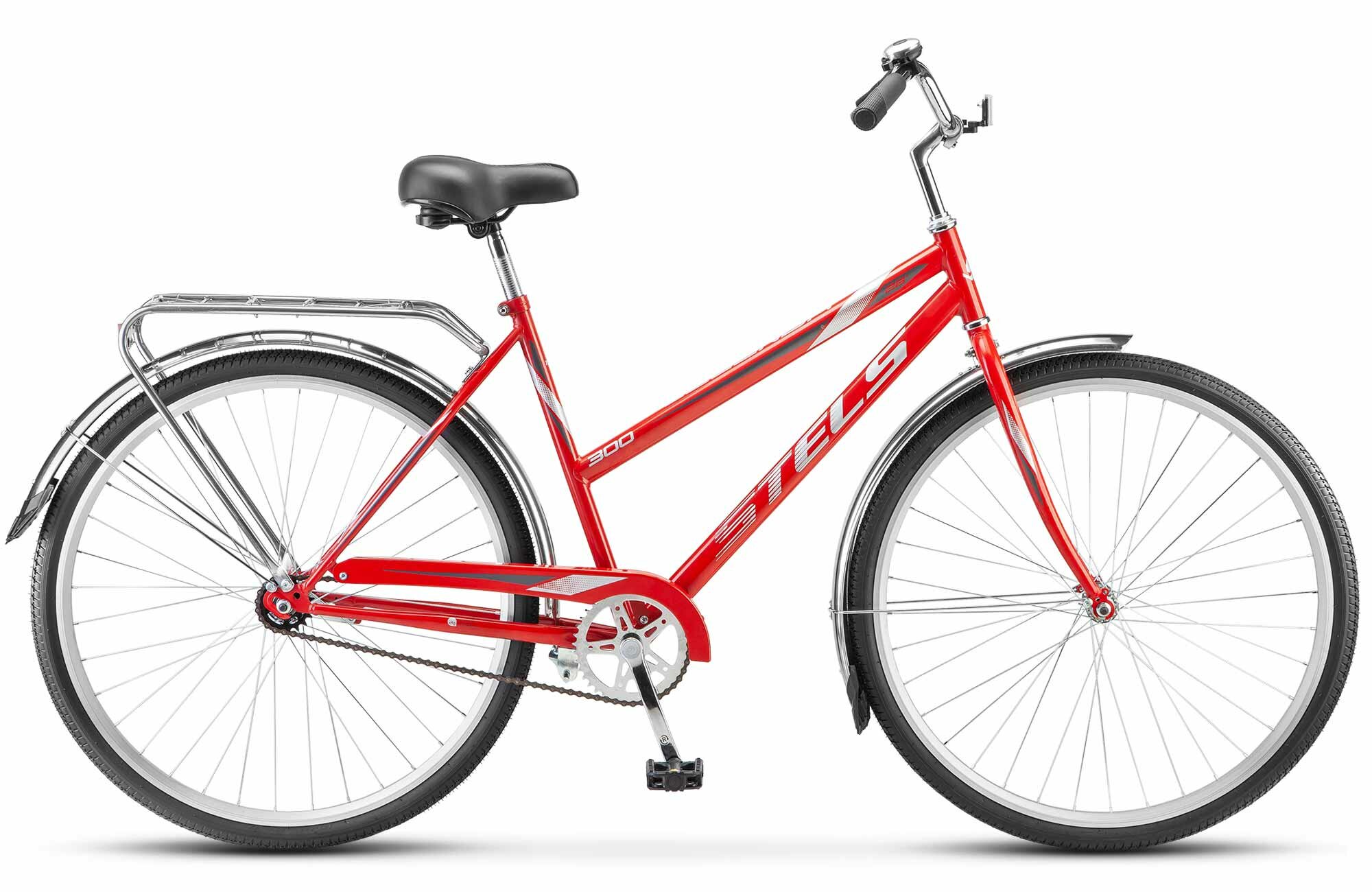 Велосипед 28" STELS Legenda 300 С рама 19", красный, на рост 165-195см, городской классический дорожный, мужской женский взрослый