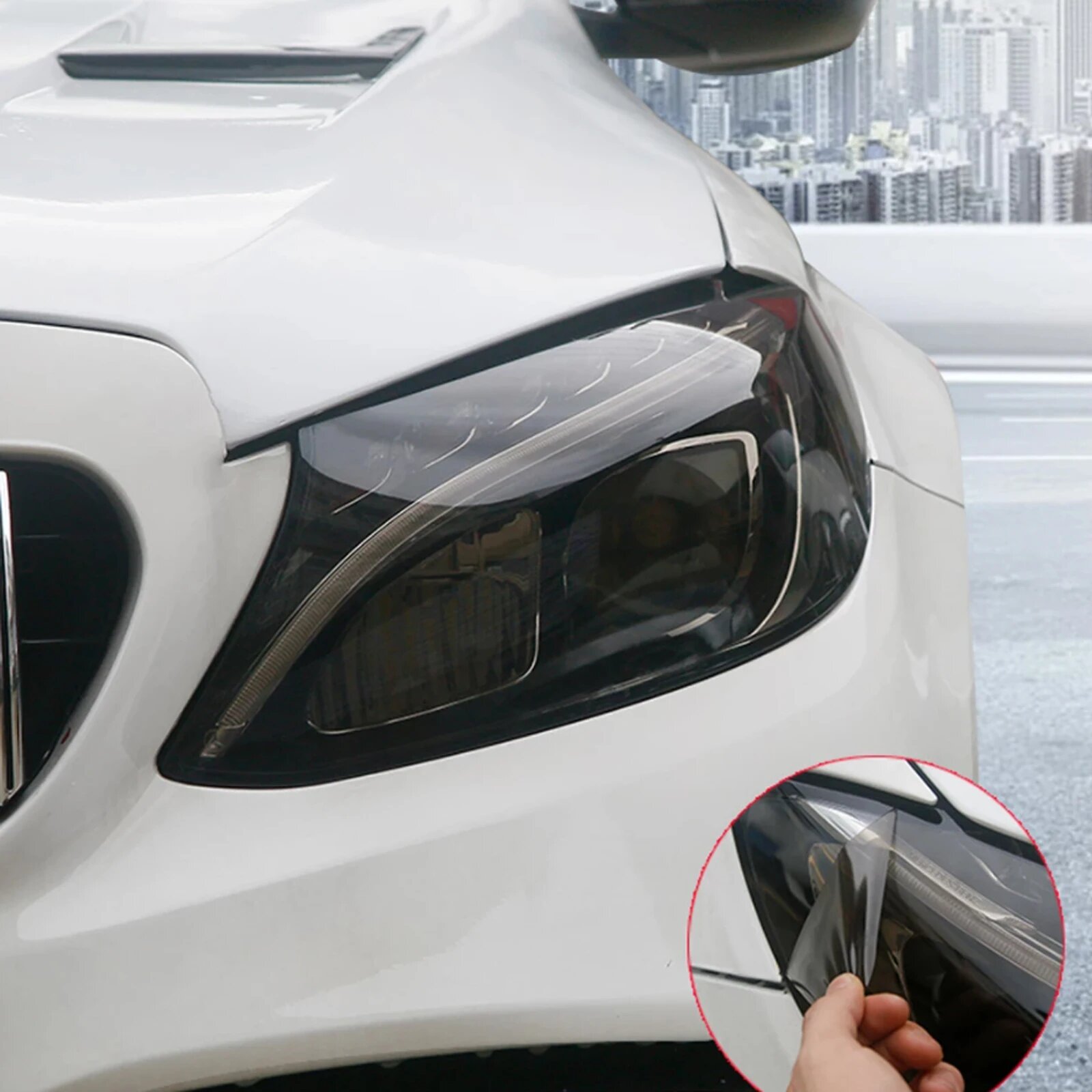 100 см * 30 см Автомобильная фотопленка, черный цвет, хамелеон, тинт для автомобиля, задние фары, туман, виниловая дымовая пленка, пленка, наклейка, покрытие, Глянцевая Автомобильная Пленка