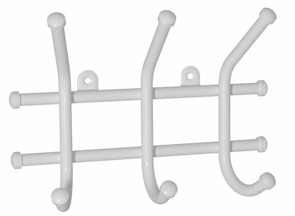 Вешалка "Норма 3" (Белый) 23x8x16,5 см