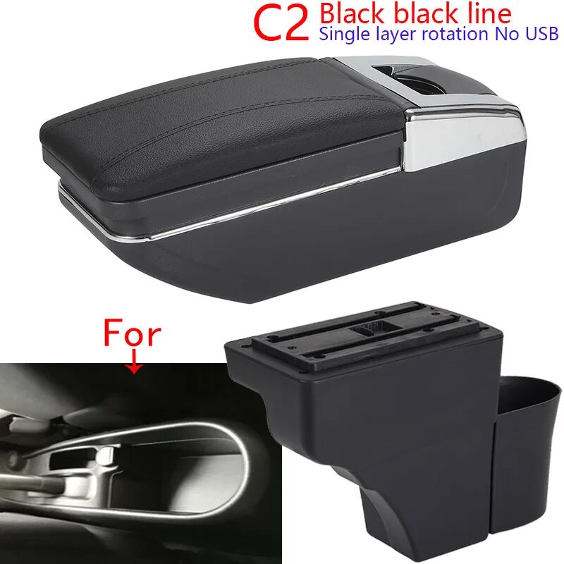 Подлокотник для Nissan Note, подлокотник для Nissan NOTE, детали интерьера C2 Black line No USB