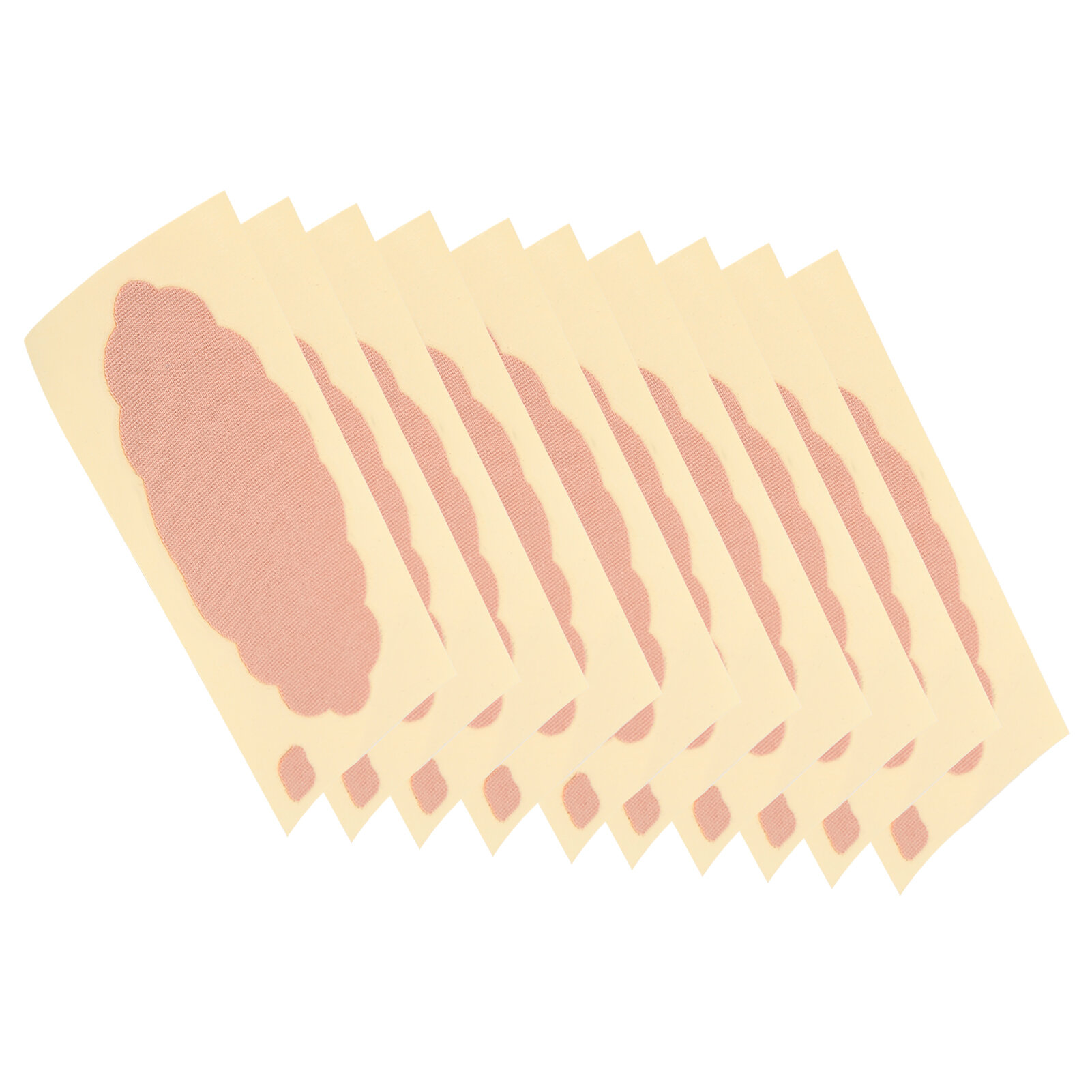 10 пакетов Протяжки для подмышеек Поглощающие пот Перорабельные Протяжки Борьба с гипергидрозом Напыление пота Материал хлопок Размер приблизительно 11.5 x 4.5 см
