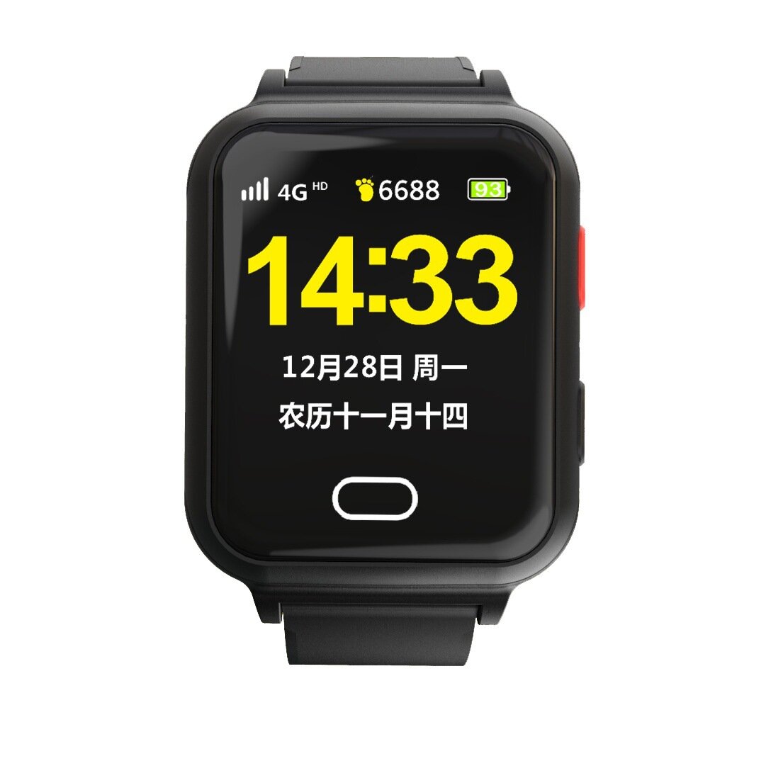 Браслет GPS-позиционирования Netcom, для пожилых, черный