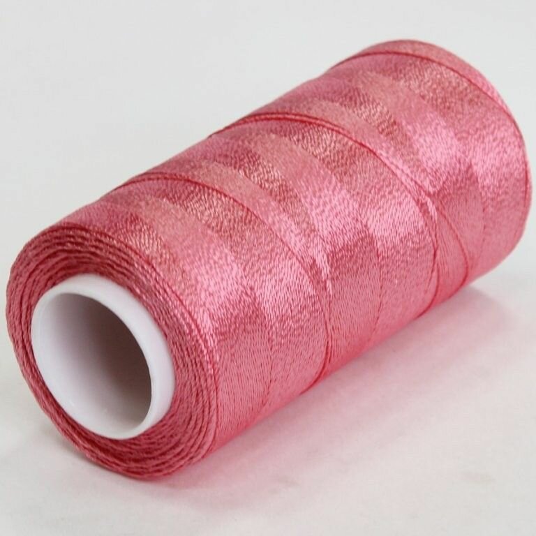 Пряжа Sapfir lux Seam цвет 2734 карамельно-розовый, 5шт*(500м/100г), 100% вискоза