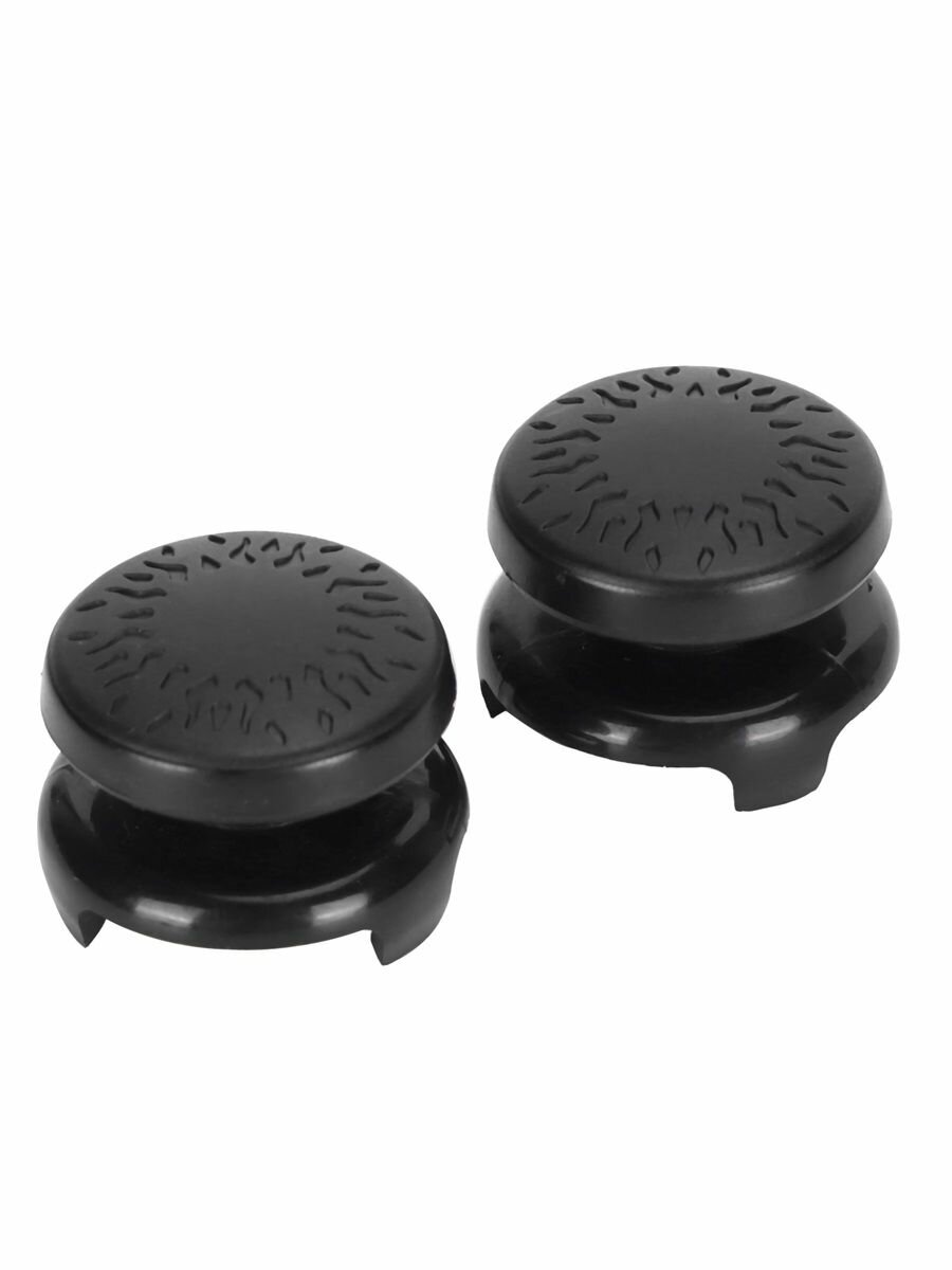 Мягкий силиконовый чехол для джойстика PS5, 2 шт, черный, настраиваемая ручка для контроллера PS5, прочный и противоскользящий колпачок для клавиш геймпада