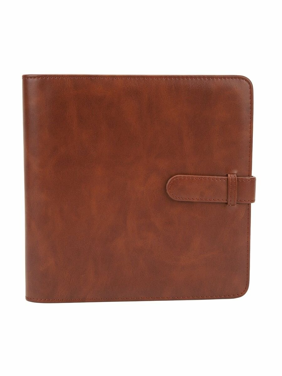 3-дюймовый фотоальбом из искусственной кожи большой емкости с 288 карманами, многофункциональное хранилище для мини-фотографий, коричневый размер 11x12 дюймов